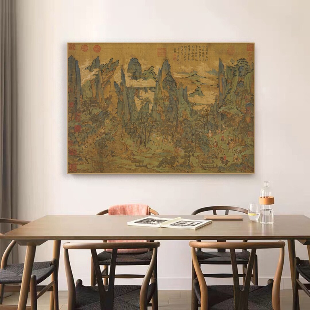 Emperor Xuanzong of Tang's Visit to Shu by Li Zhao Dao, Tang Dynasty ...