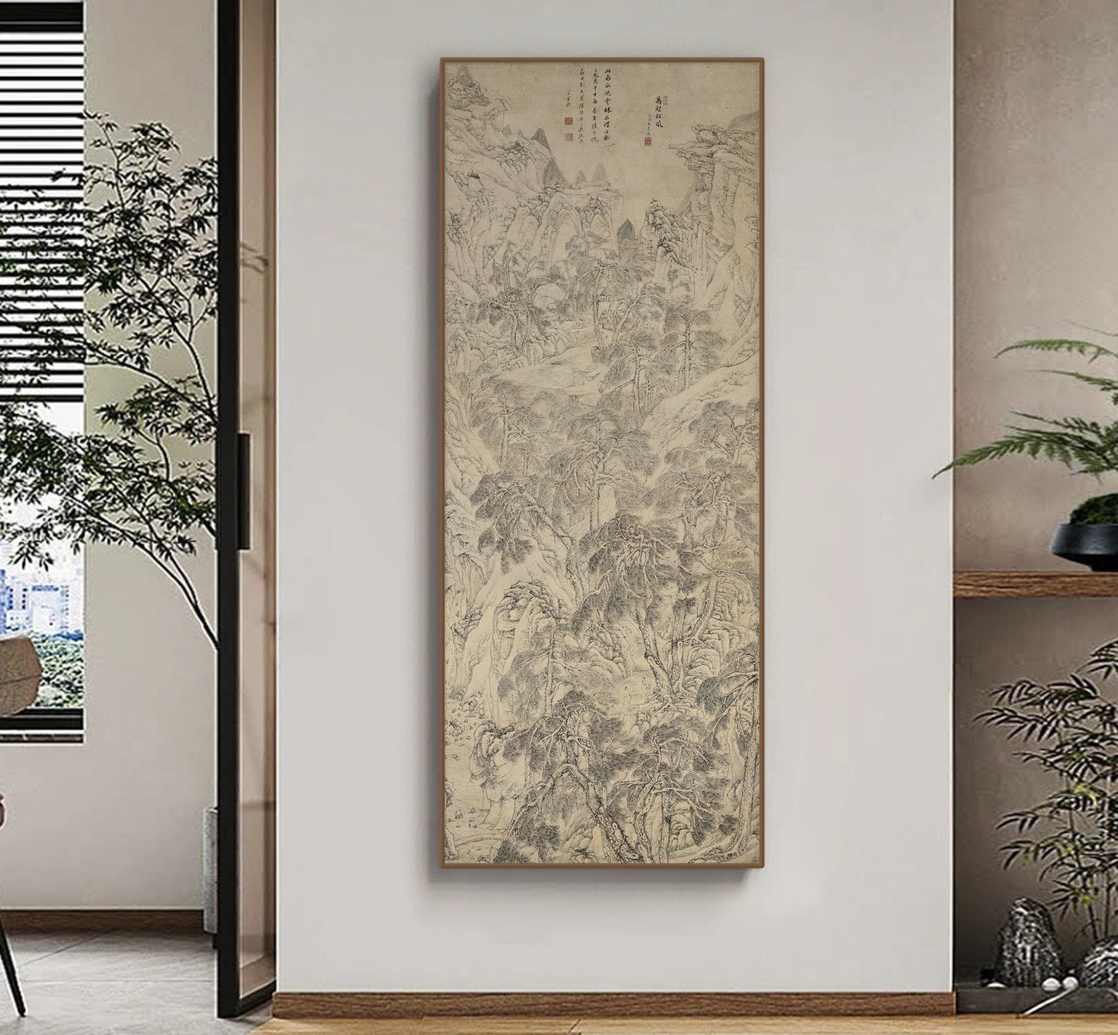 Thousands of Pine Trees in the Wind/ Ming Dynasty /wen Boren, Ancient ...