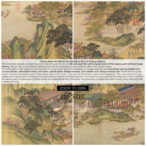 Spring Dawn in the Han Palace, Version of Qing Dynasty, Vintage Retro ...
