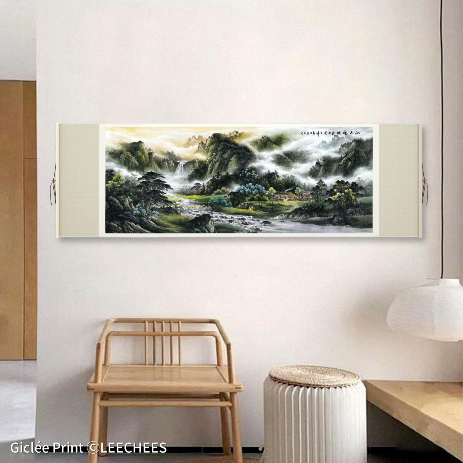 The Homeland is Beautiful and Charming, Spring Scenery Ink Brush ...