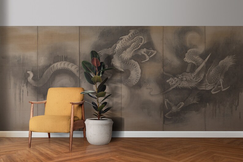 Chinese Dragon Loong Art East Asian Zodiac Animal Painting - Etsy