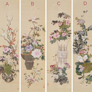Chinese Traditional Boneless Flowers Art, Handcrafted Silk Hanging ...