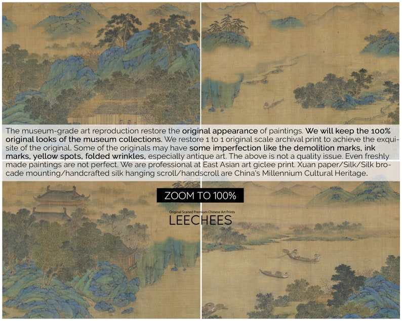Clear Haze of Spring Mountains, Qiu Ying, Ming Dynasty, Shan Shui Long ...