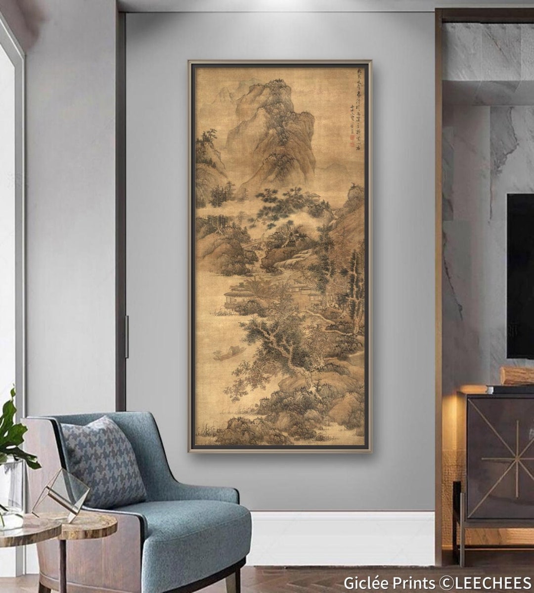 High Mountains and Small Villages, Dwelling in Shan Shui, Chinese ...