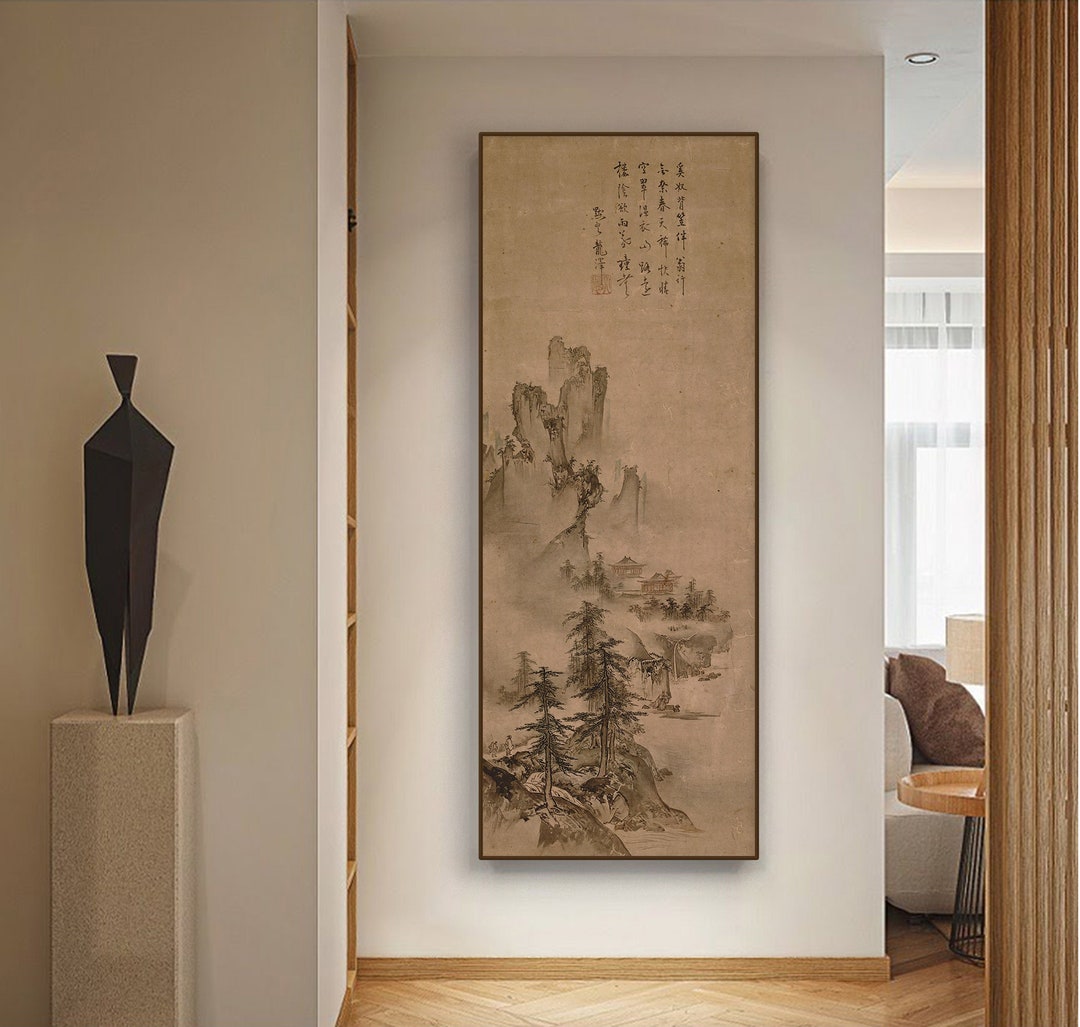 Giclee Reproduction of Japanese Landscape Painting From the Muromachi ...