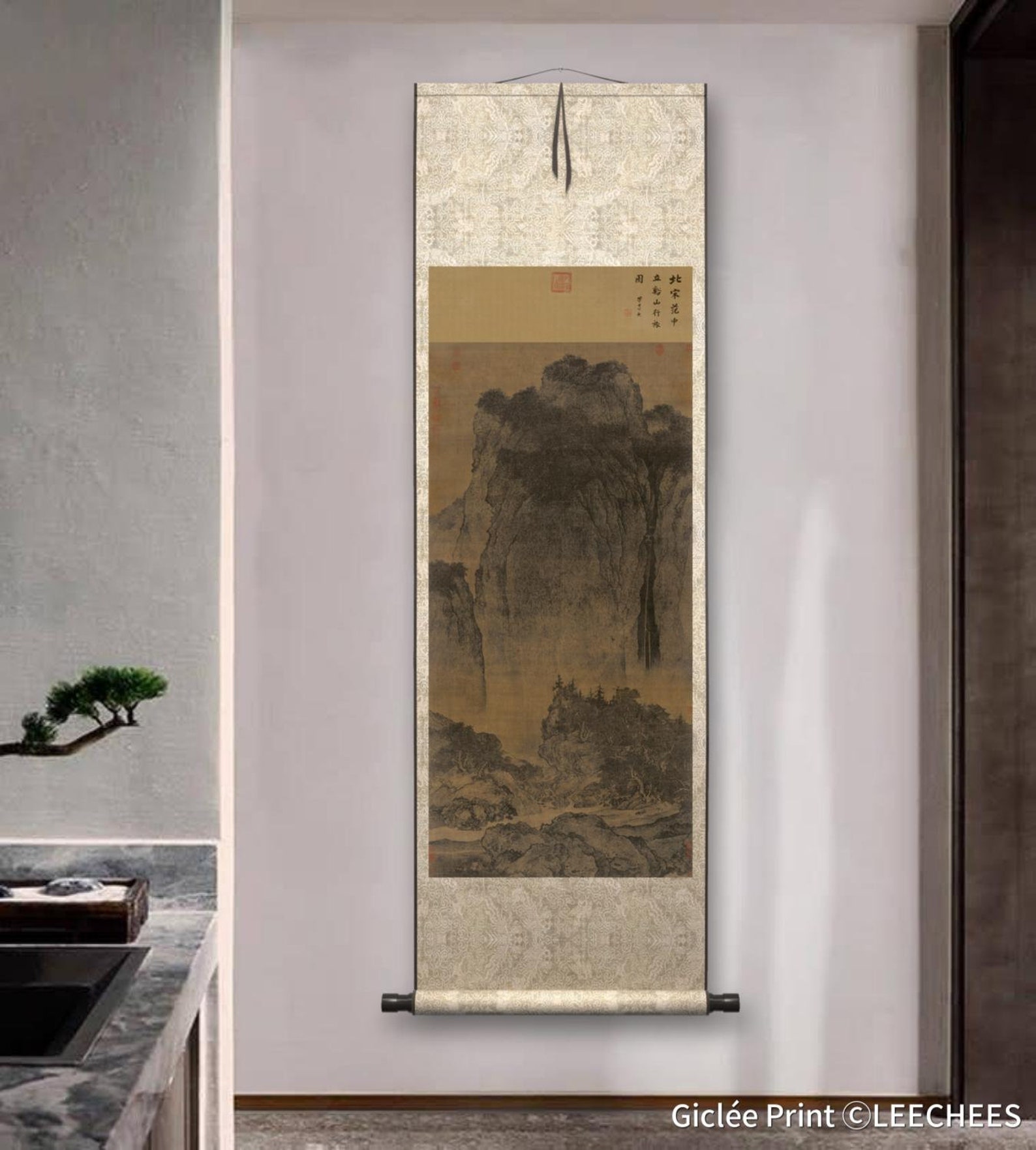 Travelers Among Mountains and Streams by Fan Kuan, (谿山行旅圖 范宽), Song ...