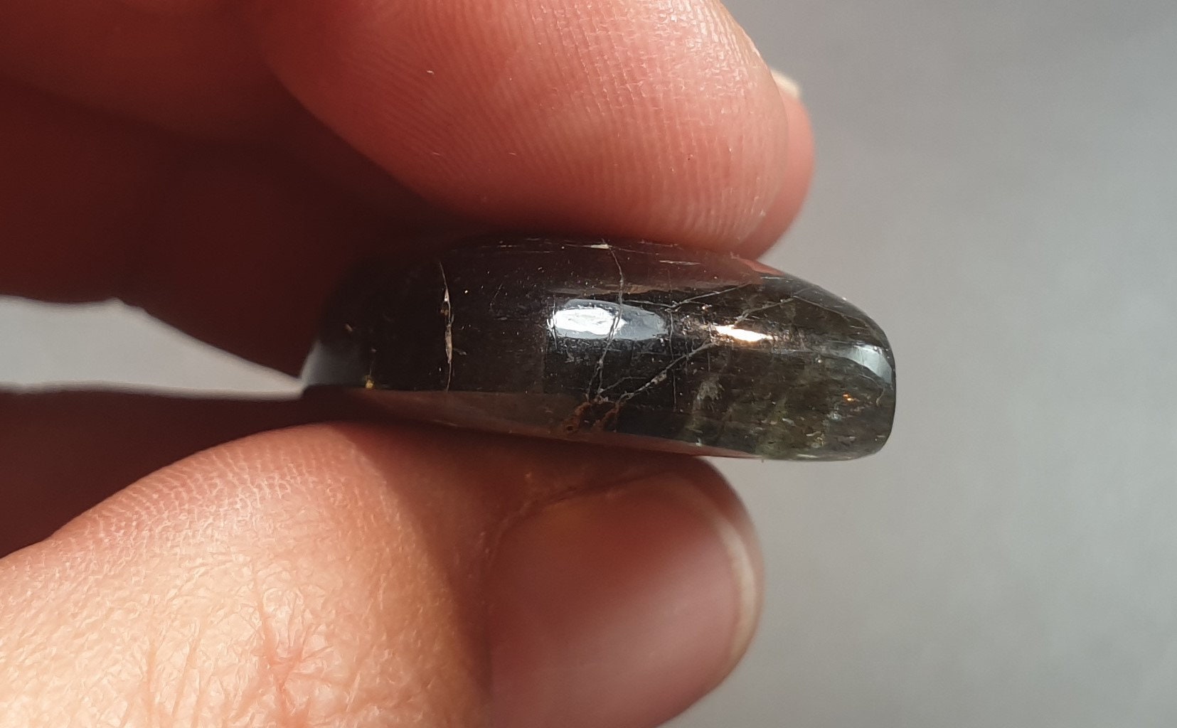 Labradorita Mineral Pulido Cabujón Hermoso Azul Natural, Verde ...