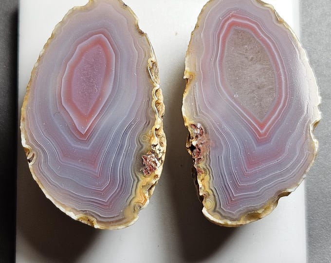 Polished Agate Display Specimen Split Matching Pair From Agate Creek ...