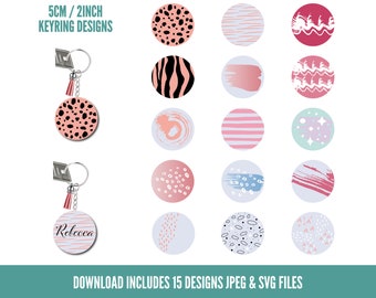 Keyring Display Card Template Keychain Svg Keyring Card Svg - Etsy