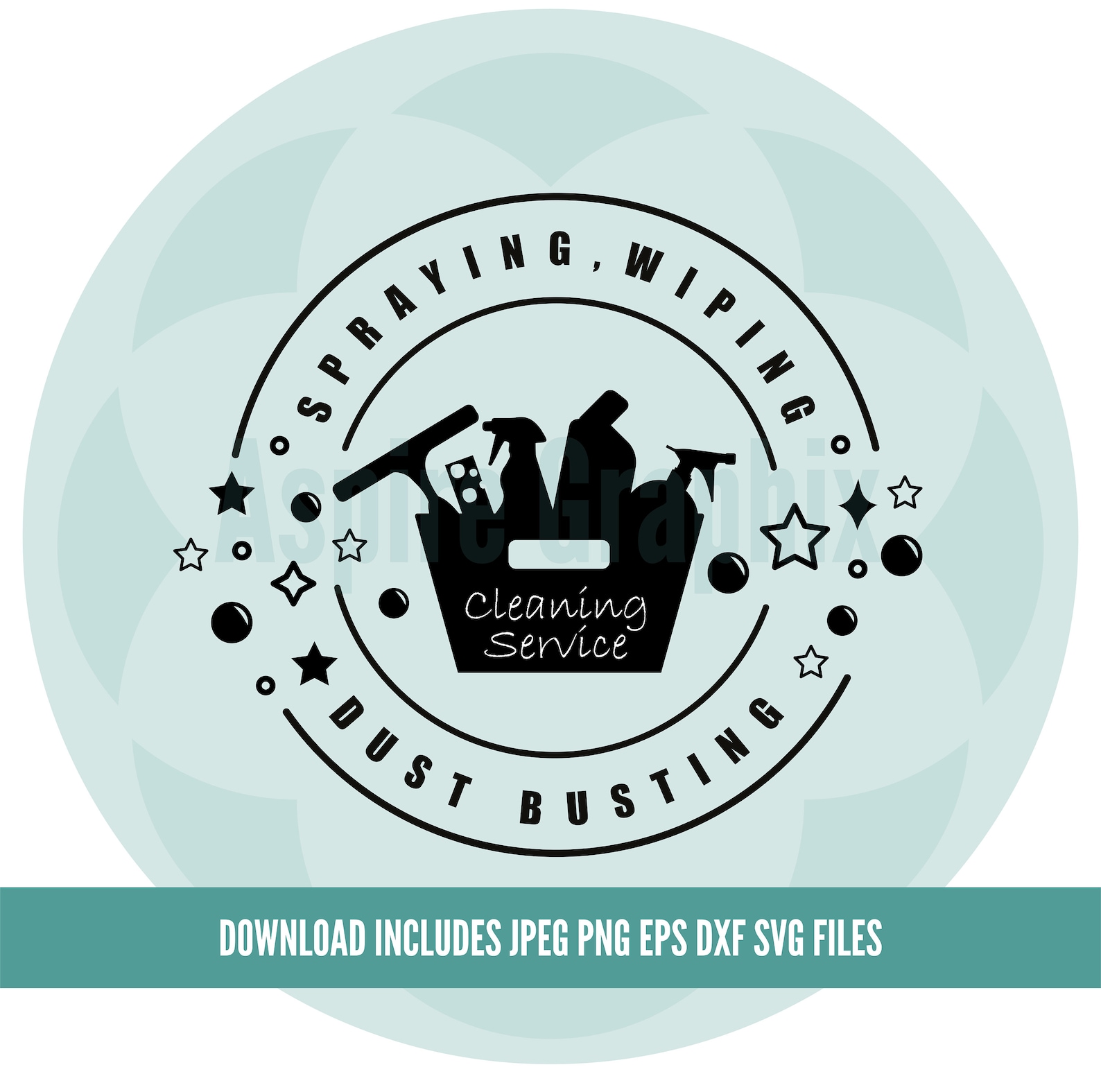 Cleaning Svg, Cleaning Service Logo Svg, Cleaning Cut Files, Files for ...