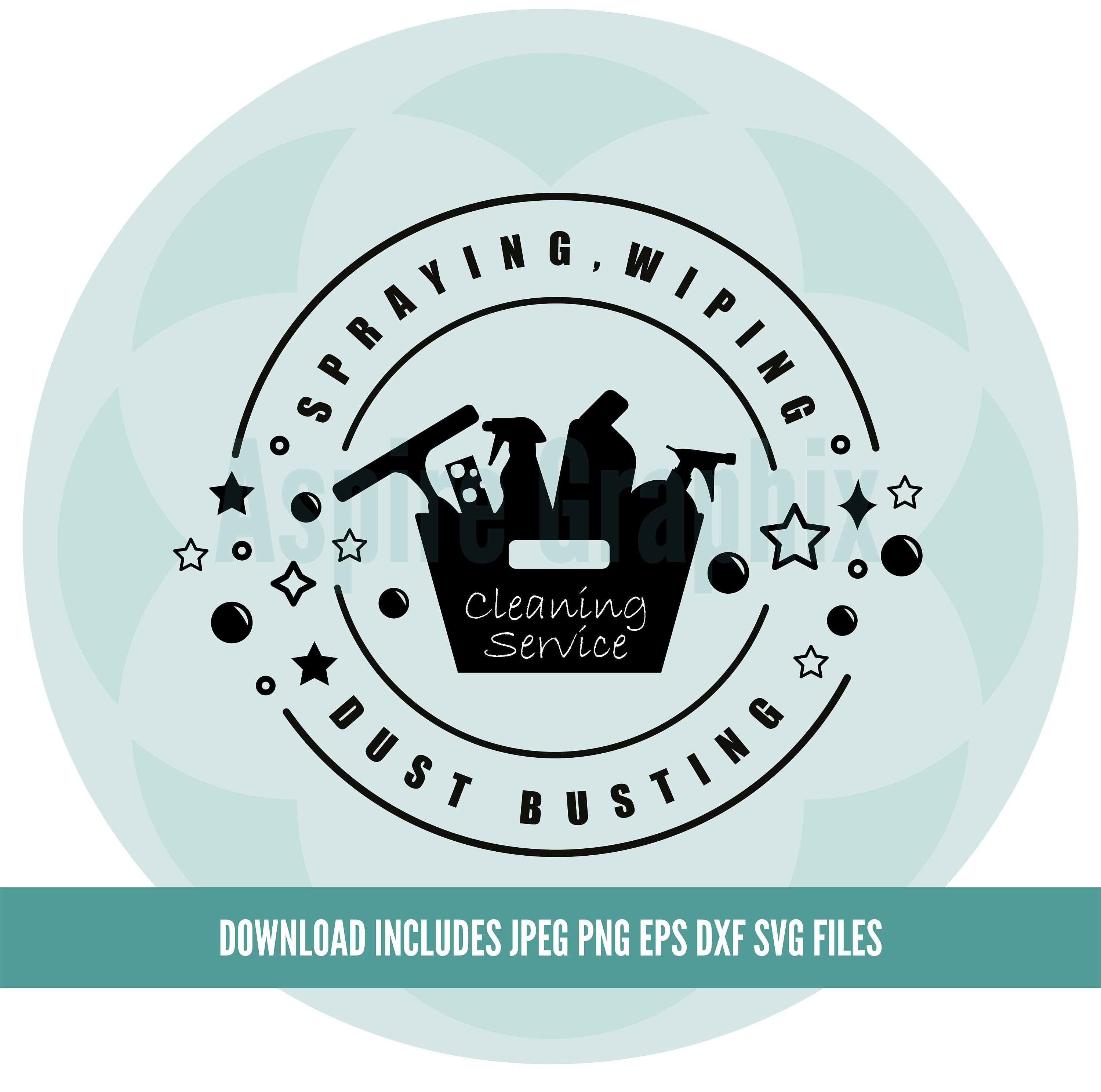 Cleaning Svg Cleaning Service Logo Svg Cleaning Cut Files - Etsy