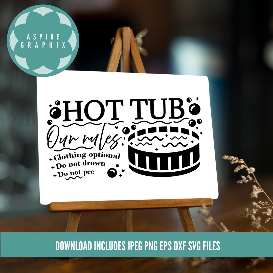 Hot Tub Svg - Etsy