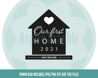 Our First Home Svg | Etsy