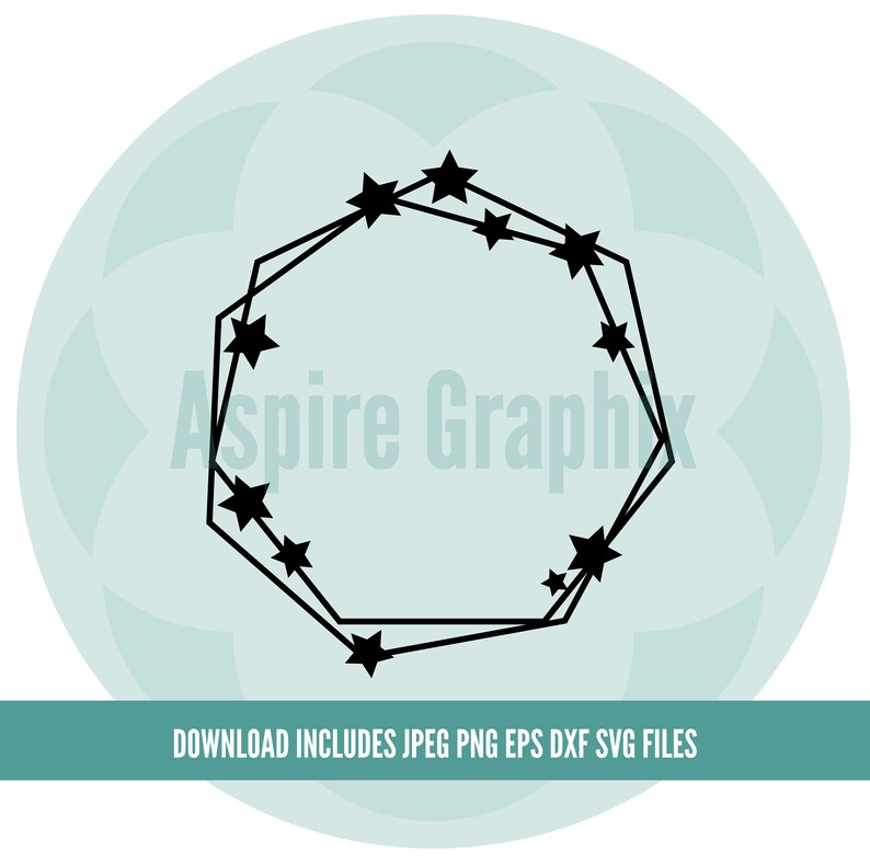 Star Frame Svg Star Monogram Svg Star Wire Frame Svg Star - Etsy