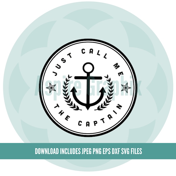 Boat Captain Svg - Etsy