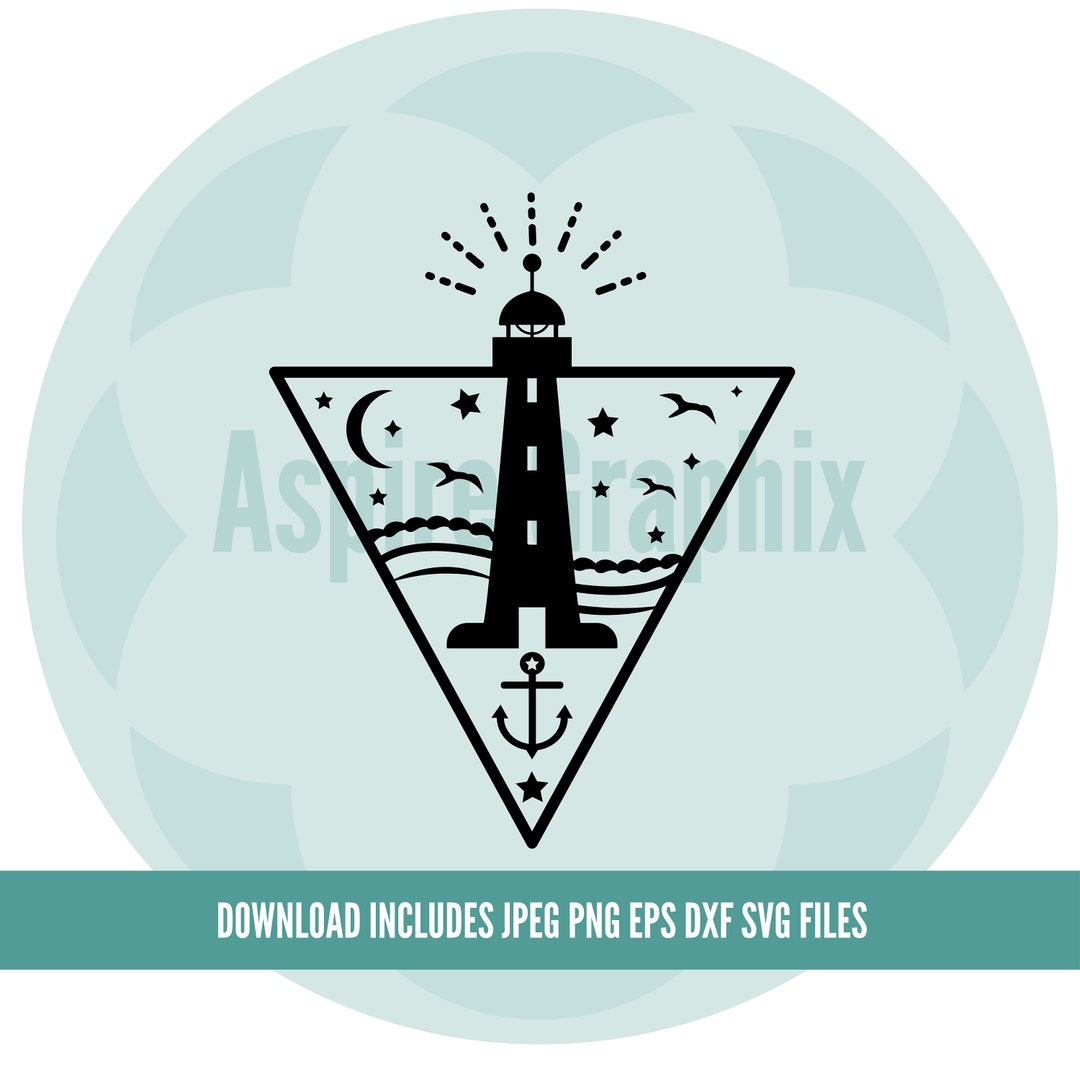 Lighthouse SVG, Nautical Svg, Beach Svg, Sailing Svg, Boats Svg, Anchor ...