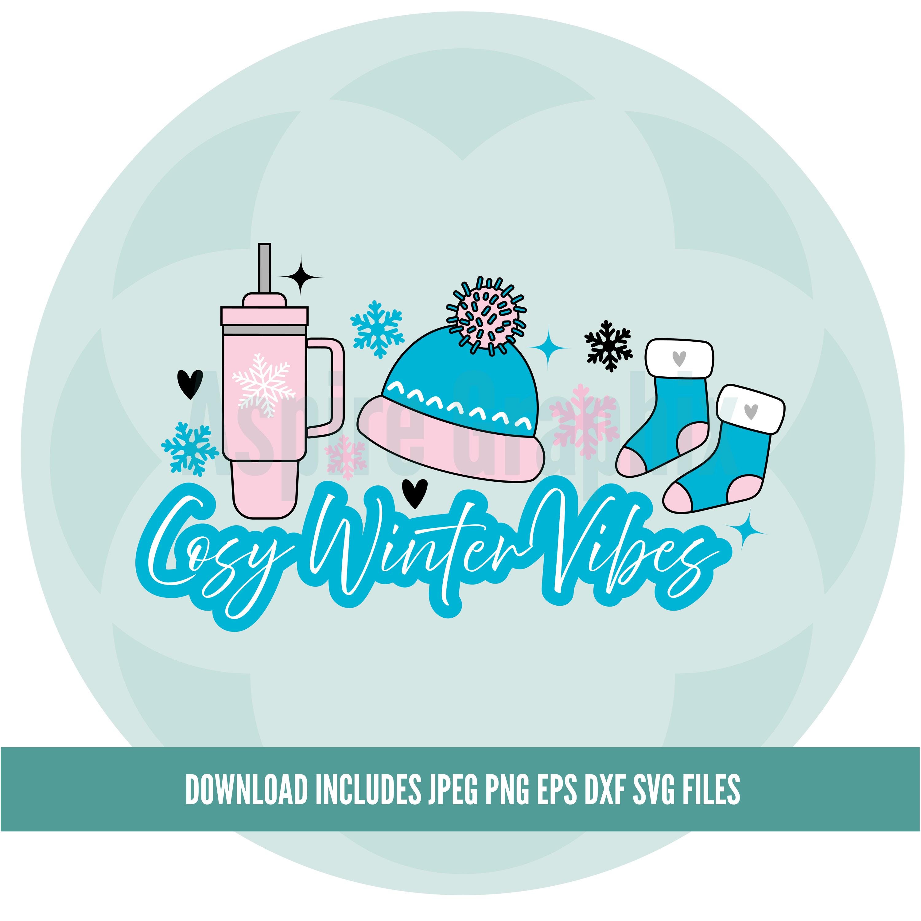 Cosy Winter Svg, Stanley Cup Inspired Svg, Winter Vibes Svg, Winter ...