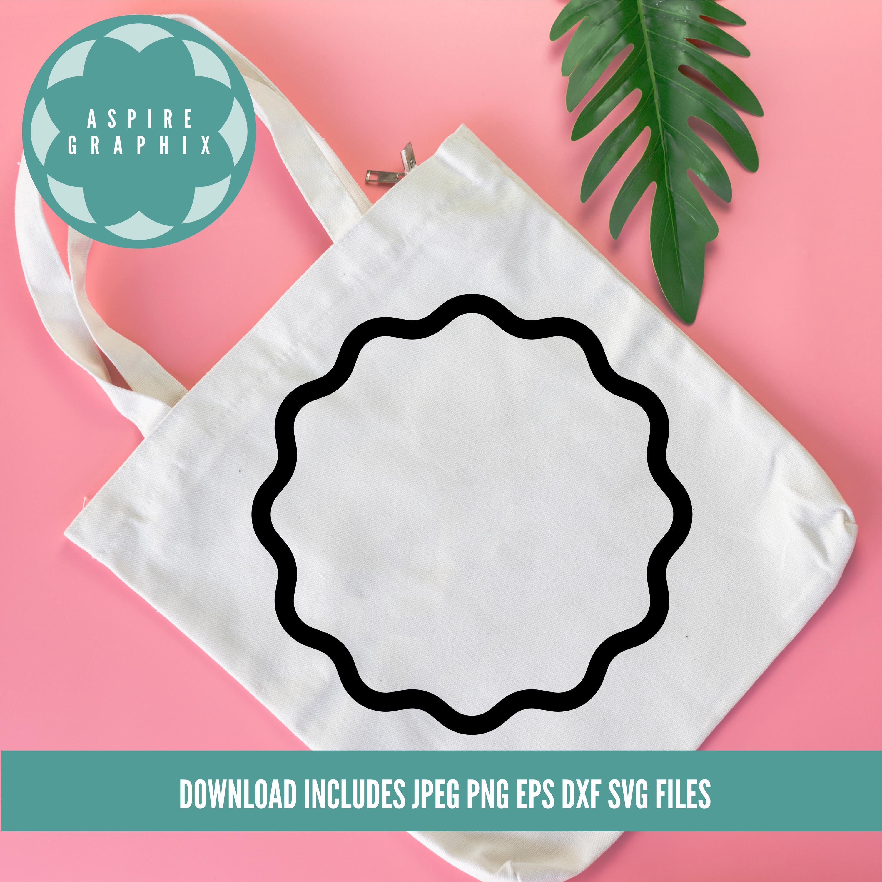 Wavy Frame Svg, Wavy Lines, Scalloped Edge, Wavy Shape Svg, Wave Svg ...