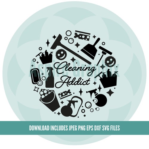 Cleaning Svg Cleaning Service Logo Svg Cleaning Cut Files - Etsy