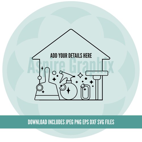 Cleaning Svg Cleaning Service Logo Svg Cleaning Cut Files - Etsy