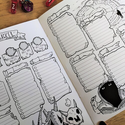 Printable Dungeons and Dragons 5th Edition A5 Character - Etsy