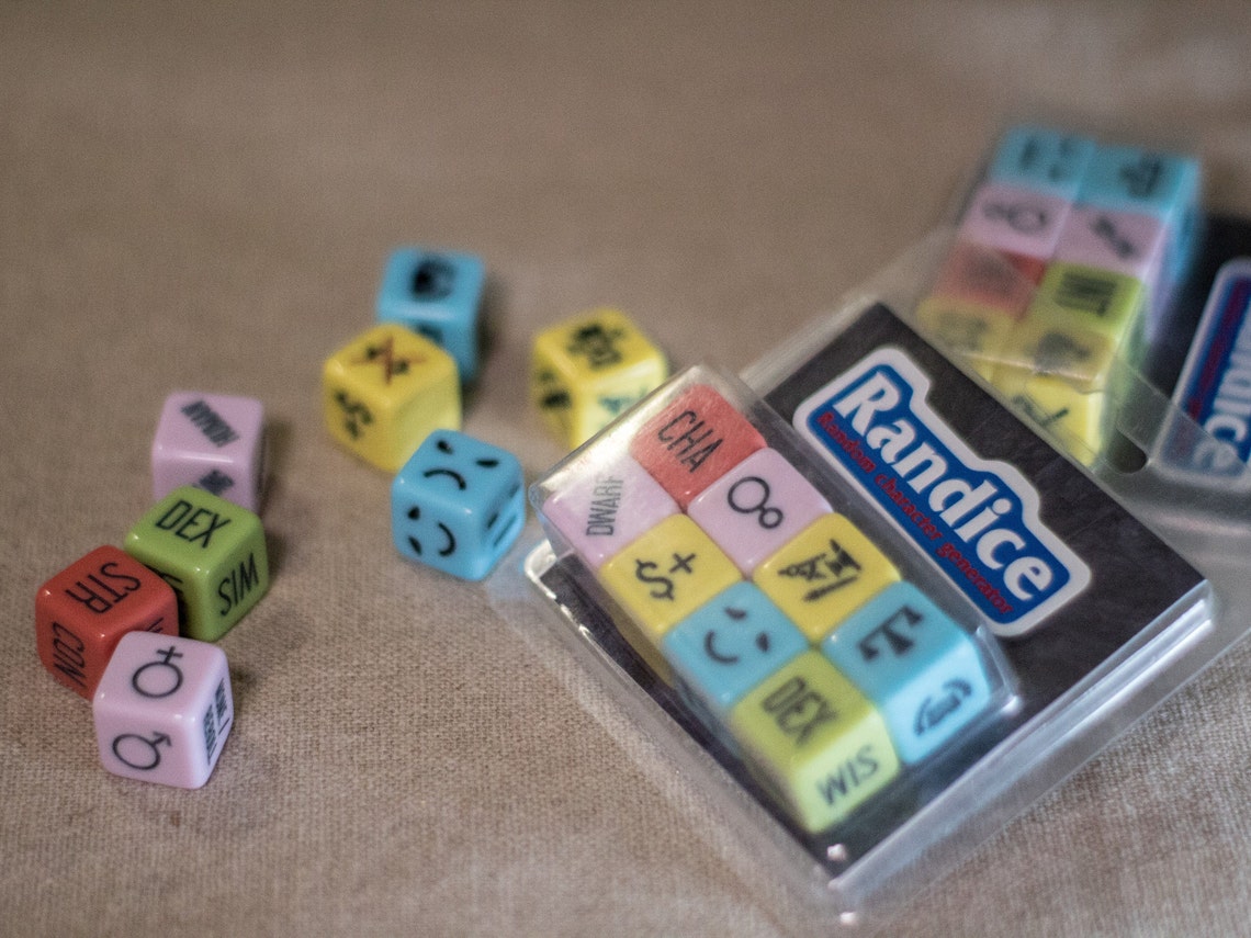 Randice Character Generator Dice Set - Dungeon Master's Tool for TTRPG ...