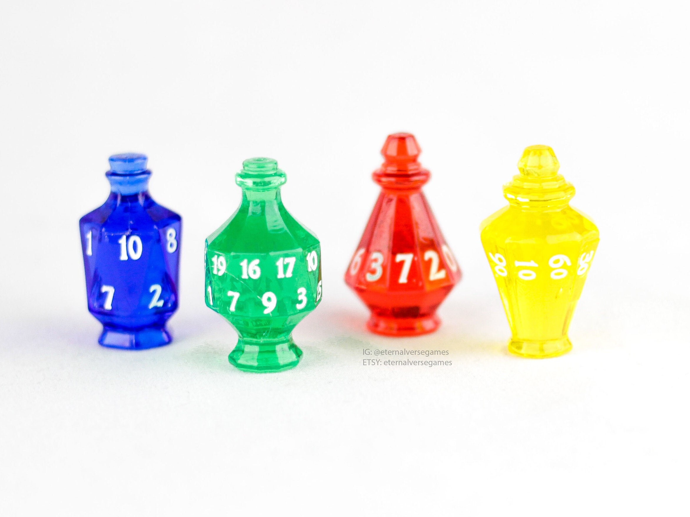 Potion D20 D100 D12 and D10 for Tabletop Games Like Dungeons - Etsy