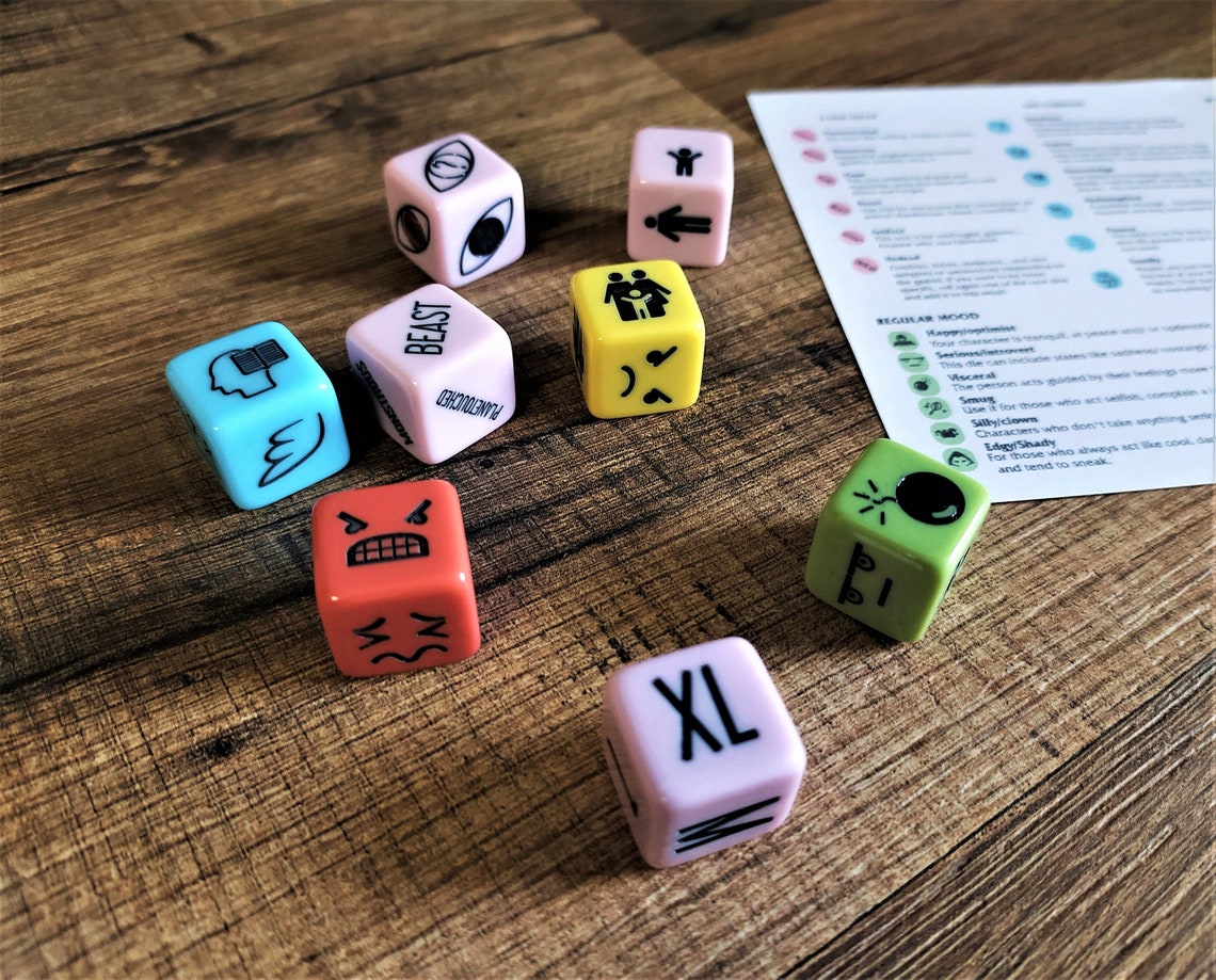 EXPANSION SET- Randice Dnd Random Character Generator Dice Set - Etsy