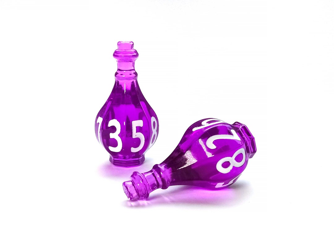 Fantasy Potion Bottle D8 Dice – Set of 4 RPG Dice for DND & Tabletop ...