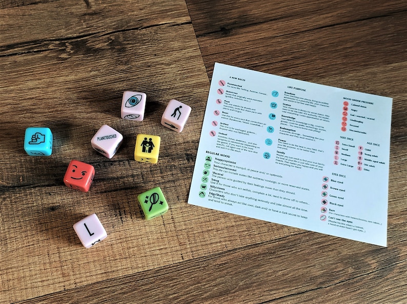 EXPANSION SET Randice Dnd Random Character Generator Dice Set - Etsy UK