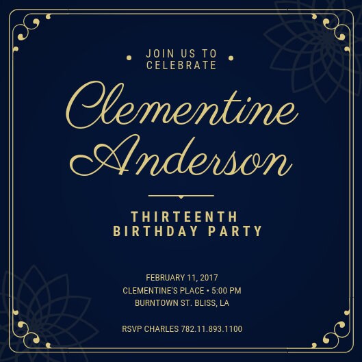 Classy Birthday Invitations - Etsy