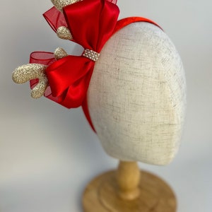 Christmas Headband, Reindeer Hair Accessories, Red Headband, Red ...