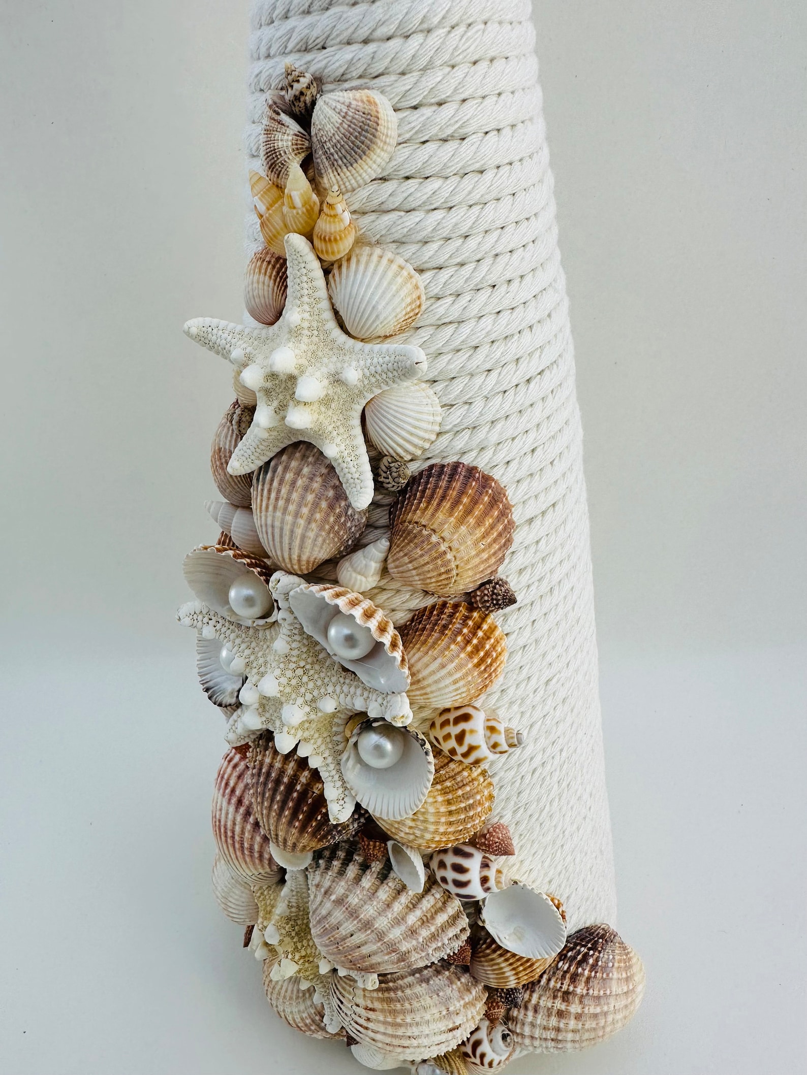 Seashell Tree: Coastal Decor With Starfish & Pearls - Etsy