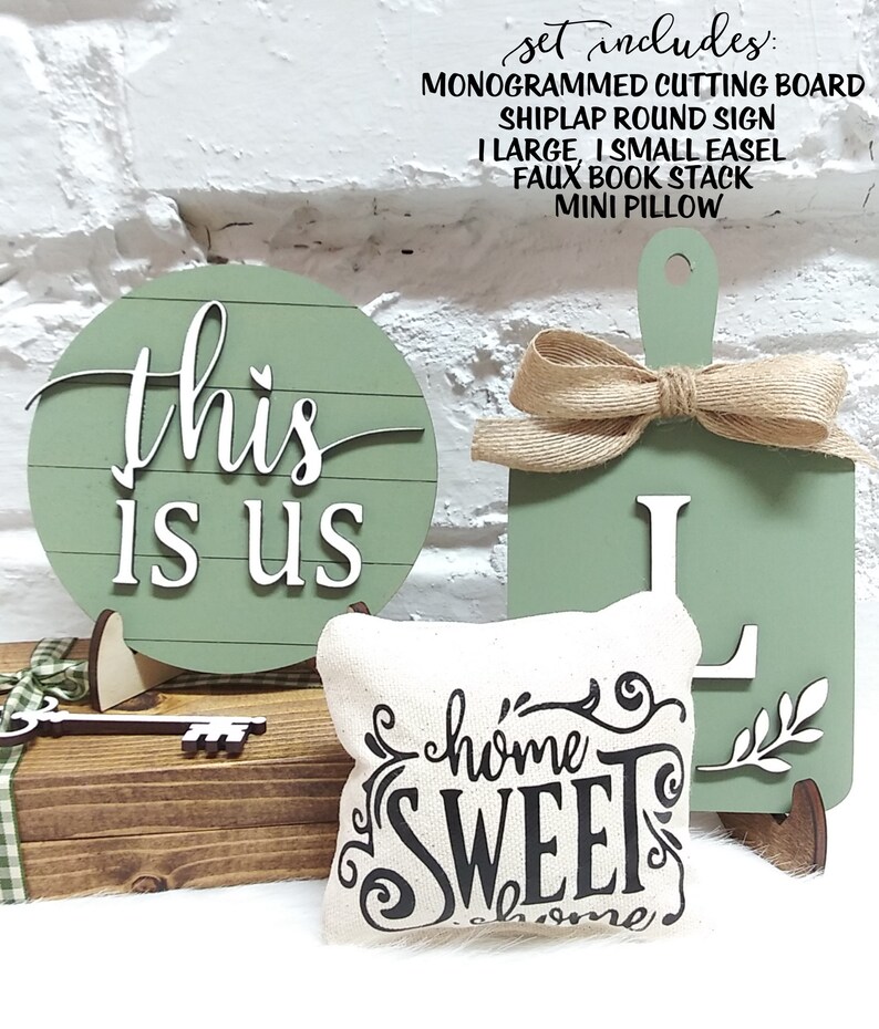 Home Tiered Tray Decor Sign Bundle Rustic Tiered Tray Signs - Etsy