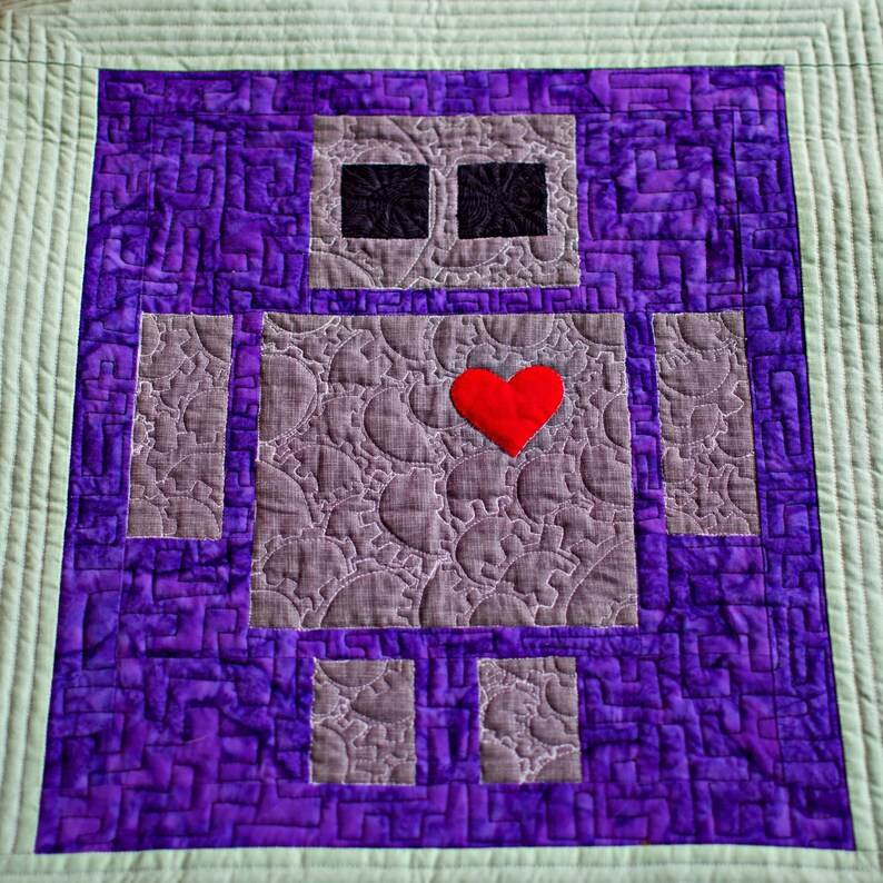 Sir Robot Quilt Block Pattern, With Accessories (PDF Download) - Etsy