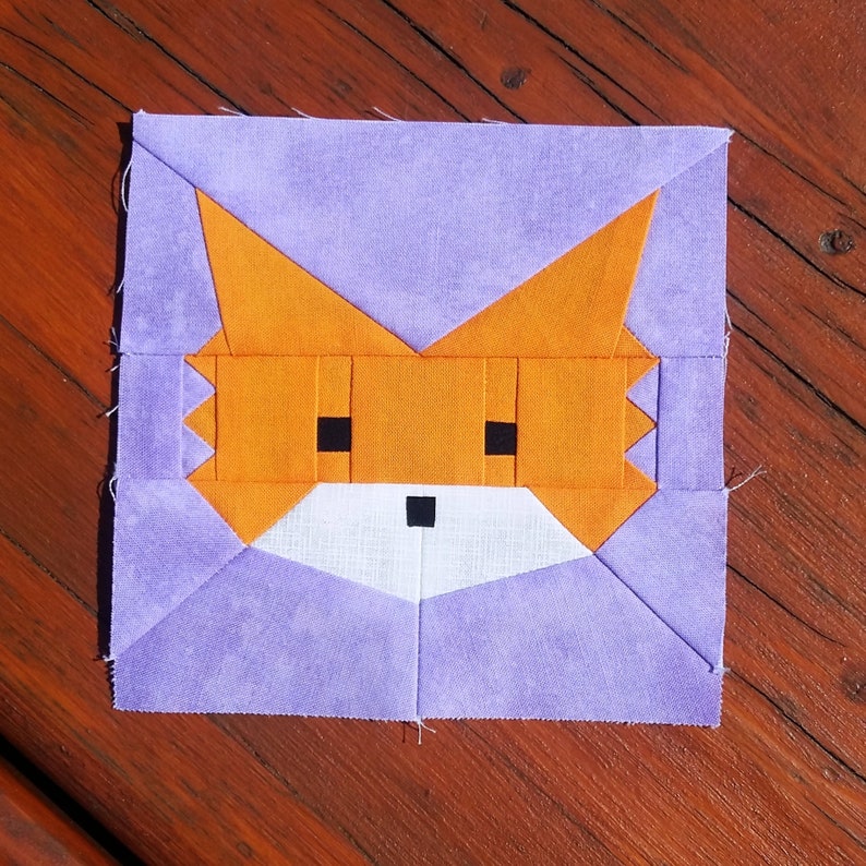 Foxy Face - Fox Mini Quilt Pattern (PDF Download) - Etsy