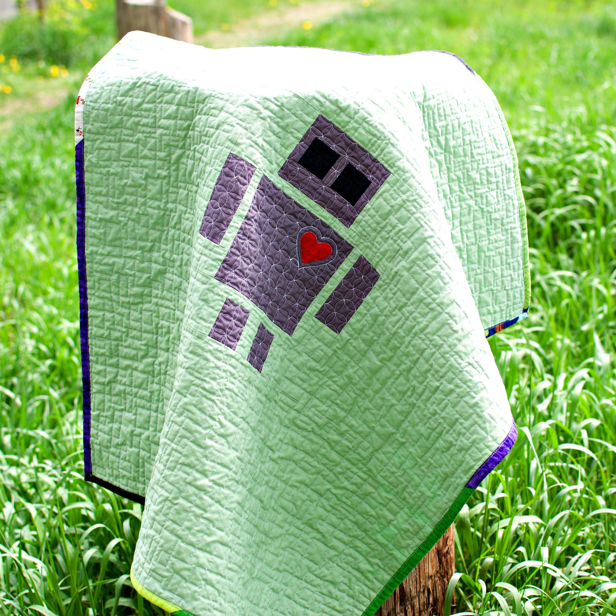 Sir Robot Quilt Block Pattern, With Accessories (PDF Download) - Etsy