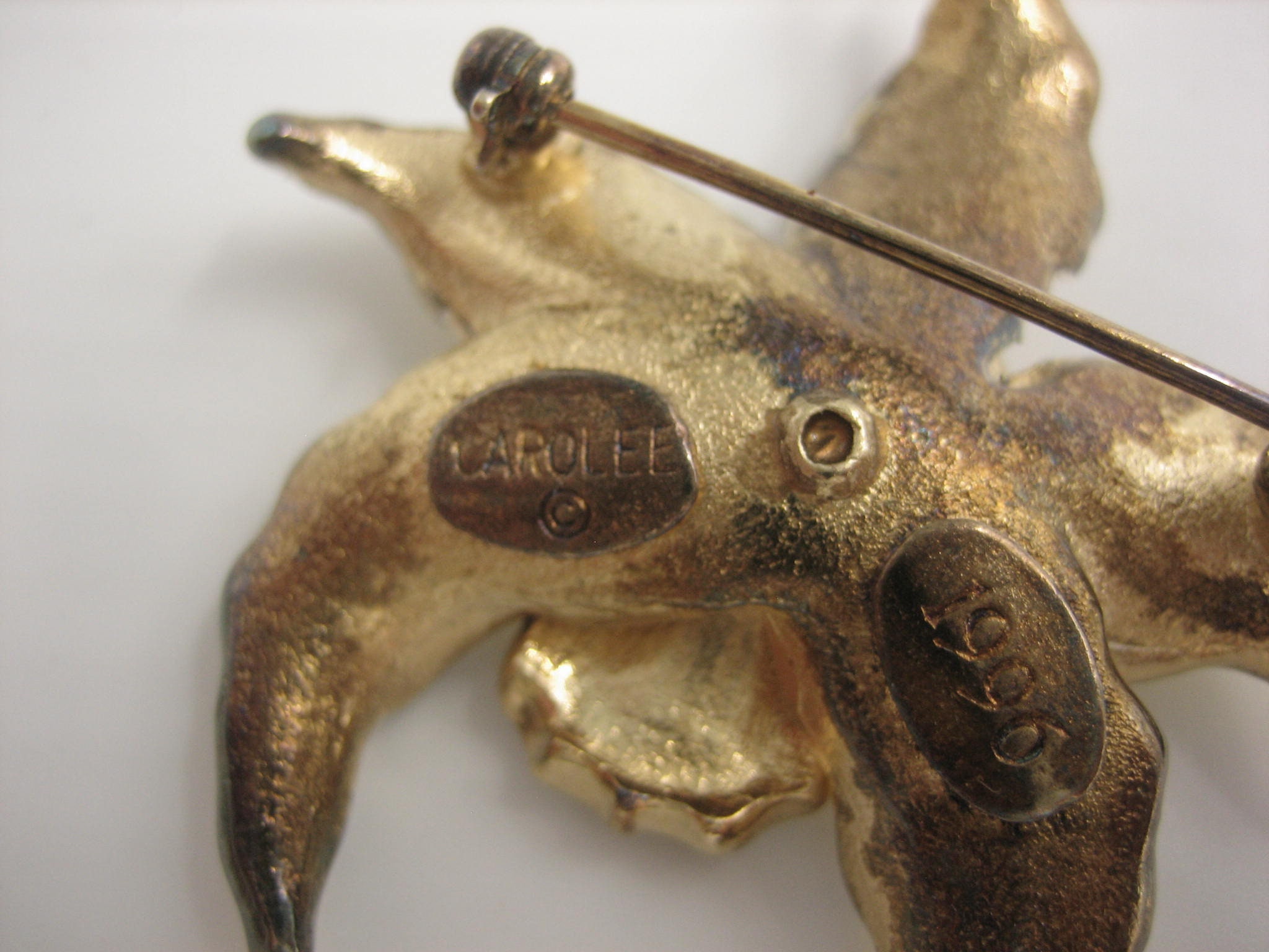 Carolee Vintage 1996 Yellow Enamel Crystal Orchid Flower Pin - Etsy