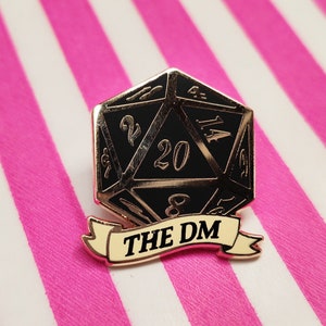 Dnd Inspired D20 Enamel Pins - Etsy
