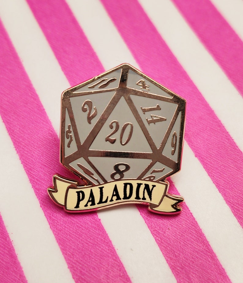 Dnd Inspired D20 Enamel Pins - Etsy