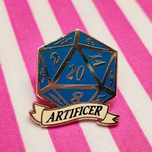 Dnd Inspired D20 Enamel Pins - Etsy