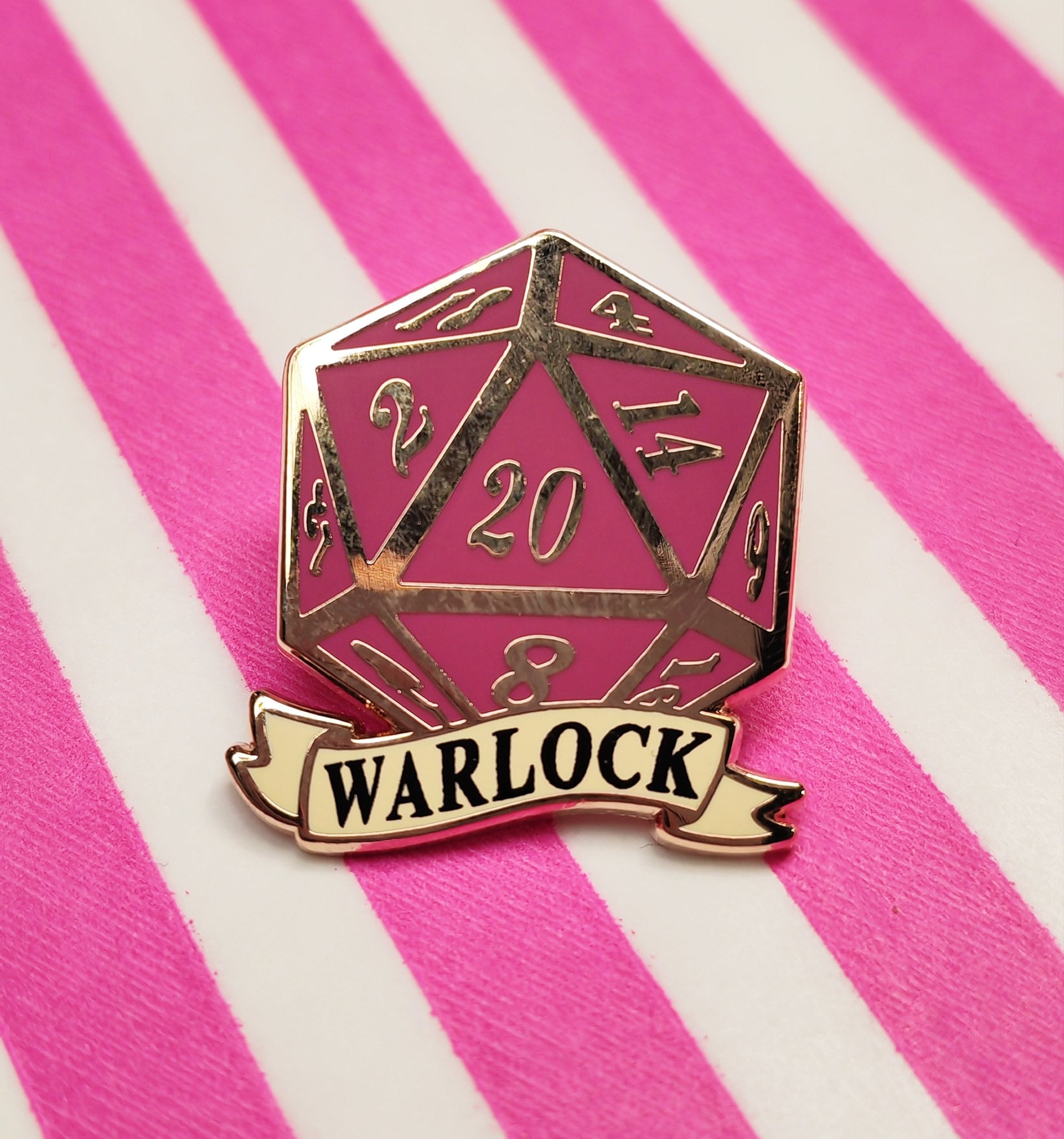 Dnd Inspired D20 Enamel Pins - Etsy