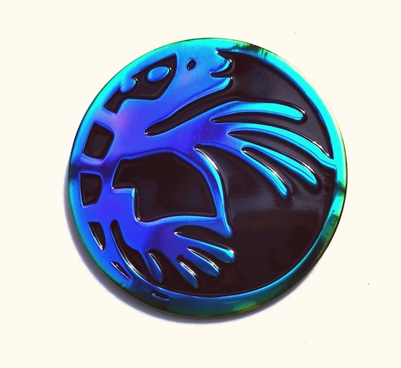 Monster Disk Hard Enamel Rainbow Mystery Disk Pin. | Etsy