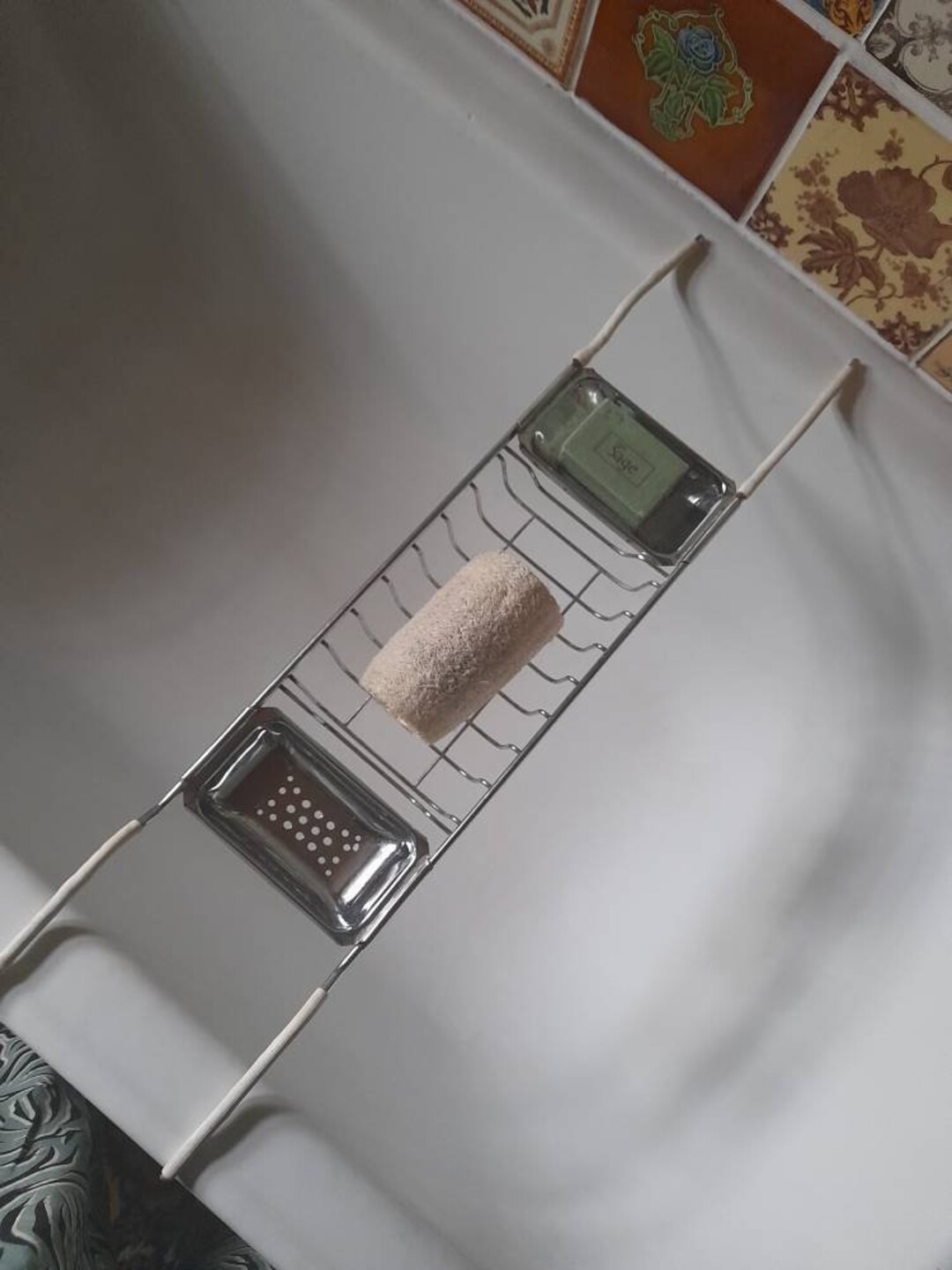 Vintage Chrome Bath Rack - Etsy UK