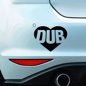 LOVE DUB Funny Car Camper Van Vinyl Sticker / Decals window, Boot ...