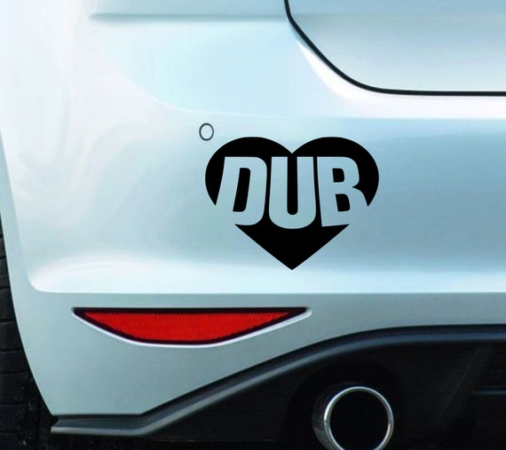 LOVE DUB Funny Car Camper Van Vinyl Sticker / Decals window - Etsy UK