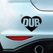 LOVE DUB Funny Car Camper Van Vinyl Sticker / Decals window, Boot ...