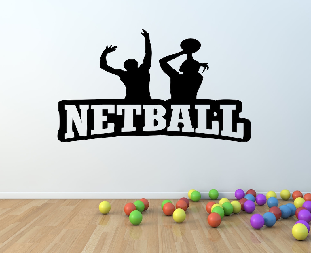 Netball, Vinyl Wall Art Sticker sp41 - Etsy.de
