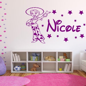 Personalised Toy Story Jessie - Vinyl Wall Art Sticker (ts1) - Etsy UK