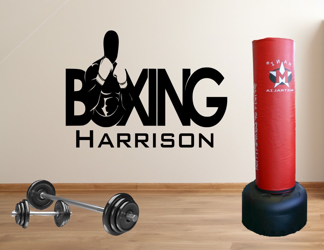 Personalised Boxing Vinyl Wall Art Sticker Any Name sp31 - Etsy.de